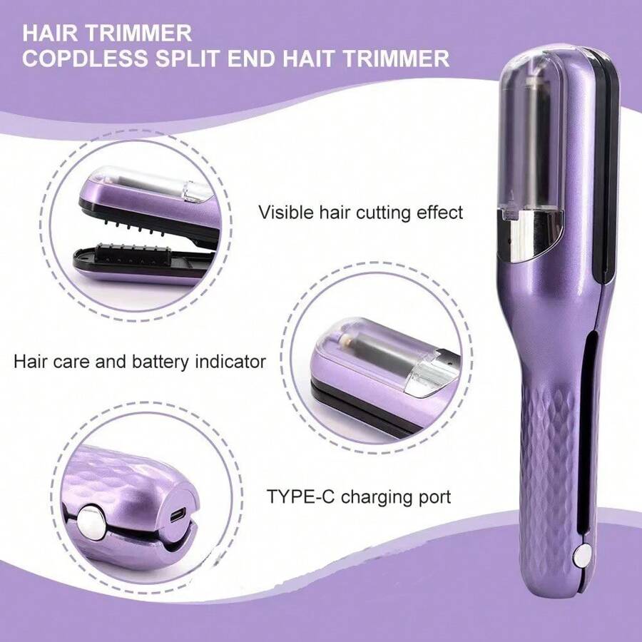 Rechargeable Cordless Split Hair Trimmer, Hair Split Ends Trimmer ...