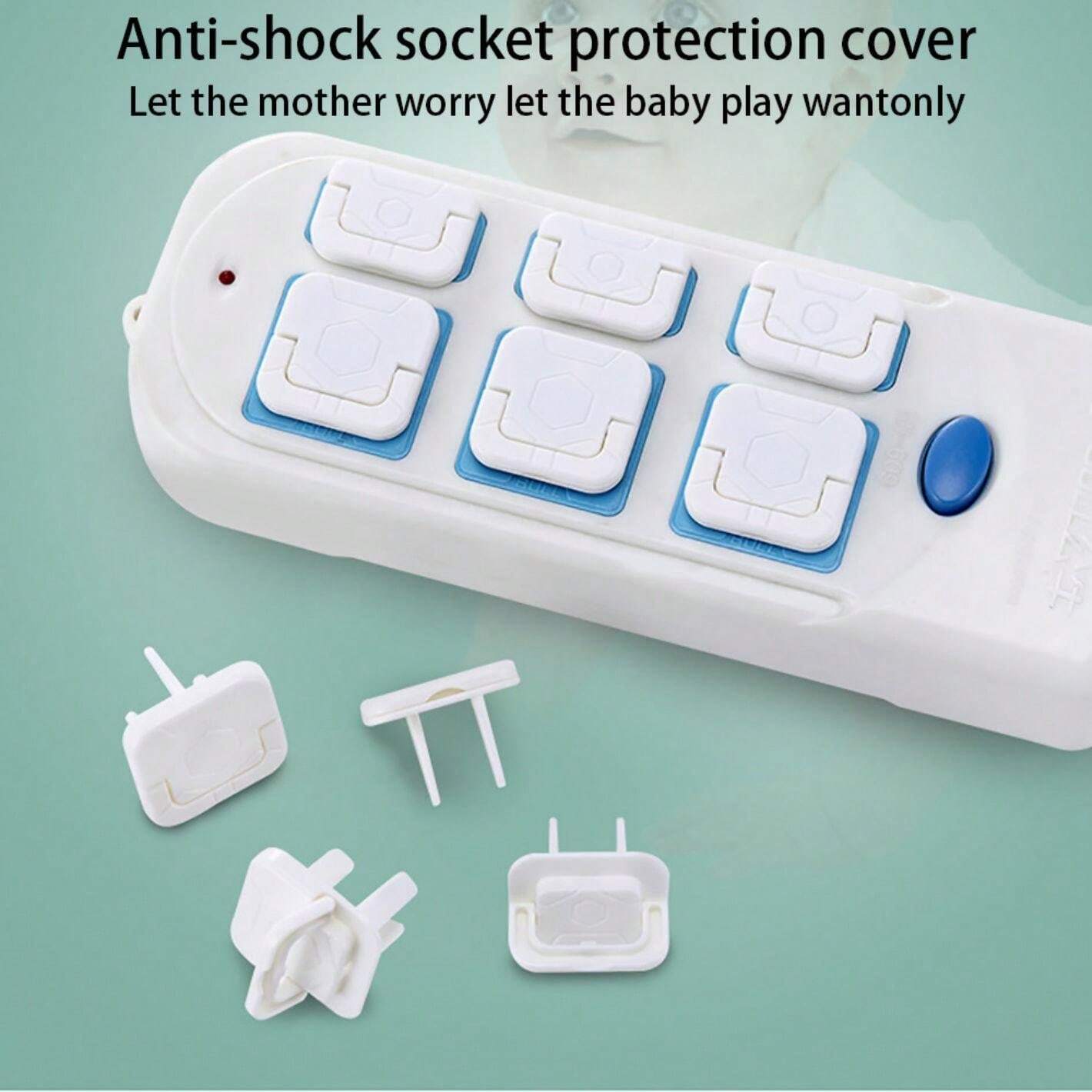 20pcs (10x Three-Prong Plug Socket Cover + 10x Two-Prong Plug Socket ...