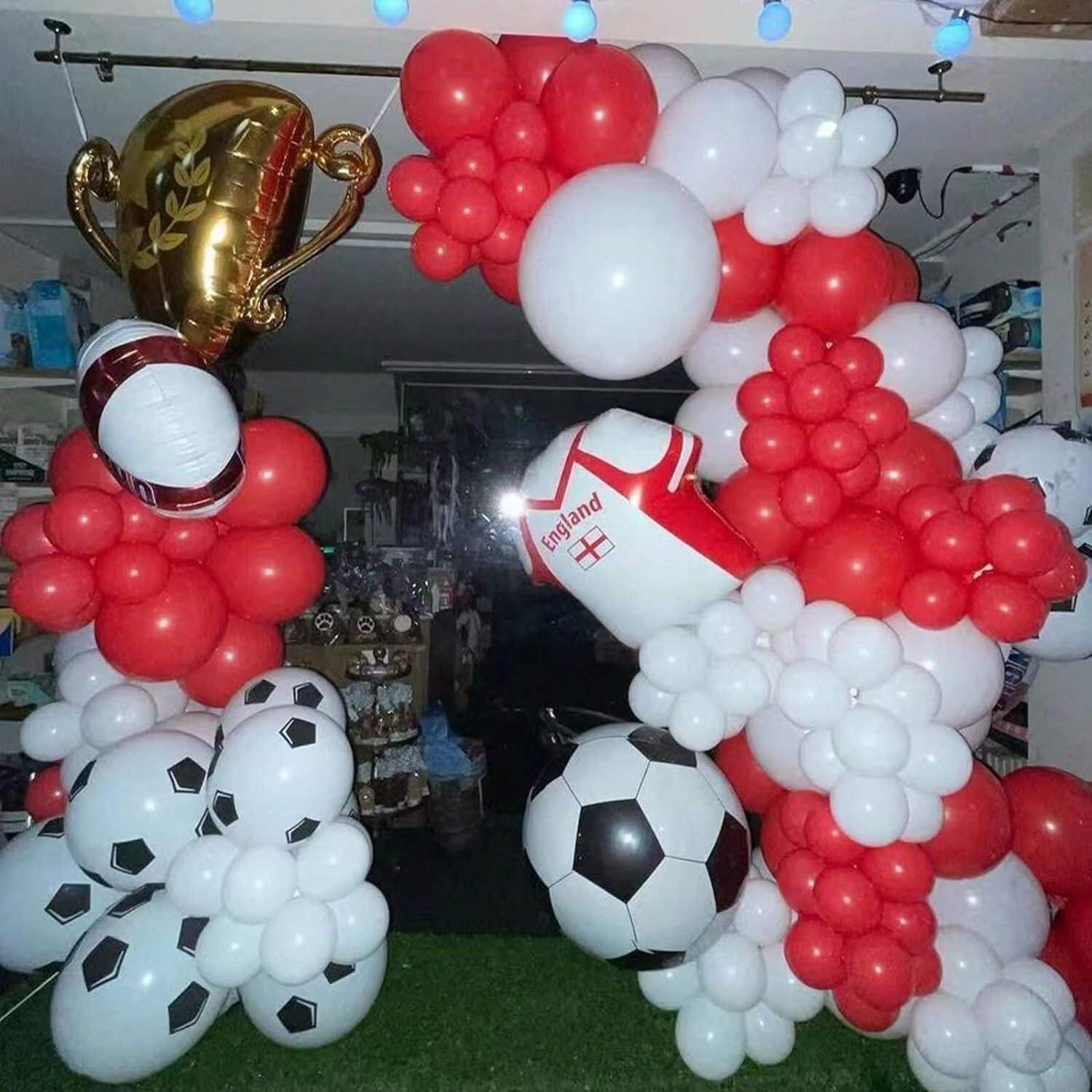 Kit de guirnalda de globos rojos y blancos de 103 piezas, con ...