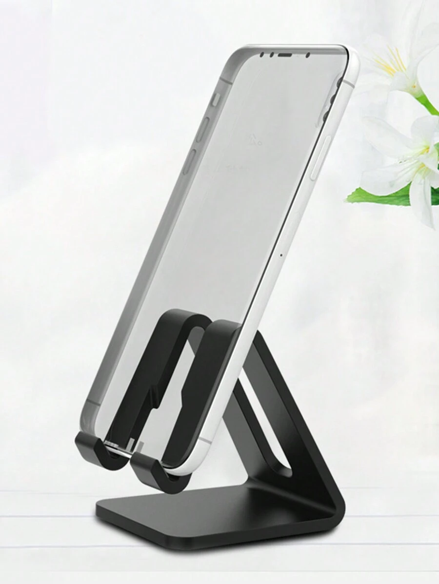 1pc White ABS Triangle Desktop Stand For Mobile Phone & Tablet ...