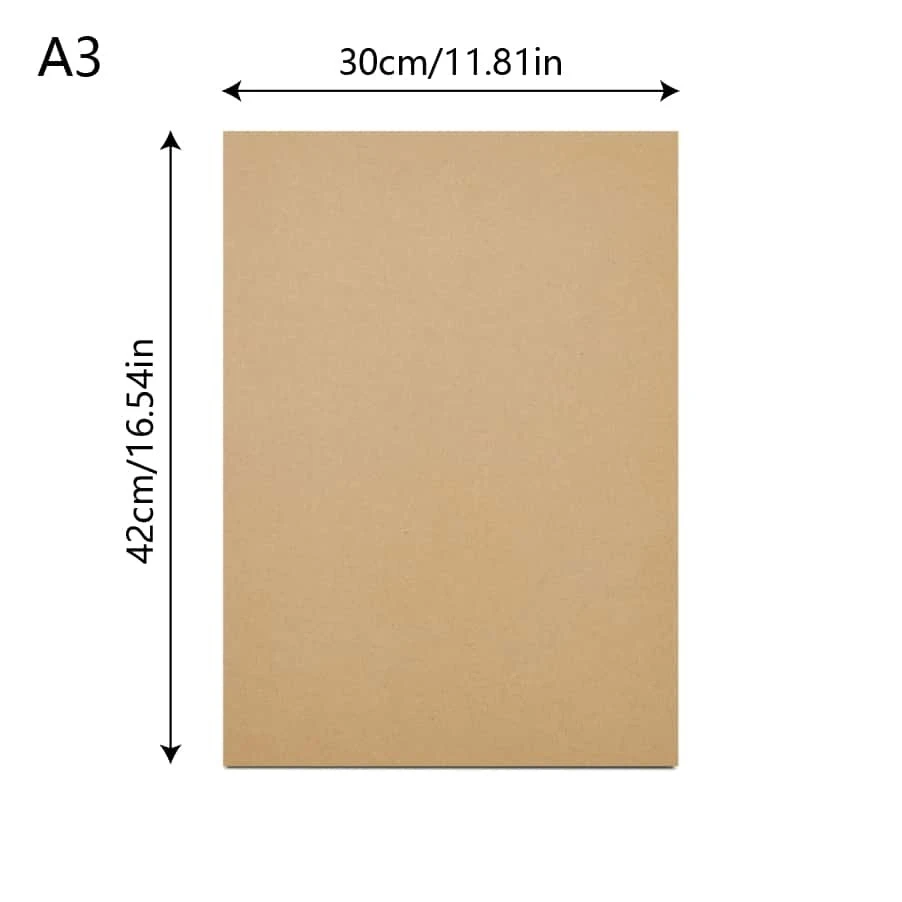 20pcs A4 Corrugated Cardboard Sheets, 3mm Thick, For Mailing, Flat ...
