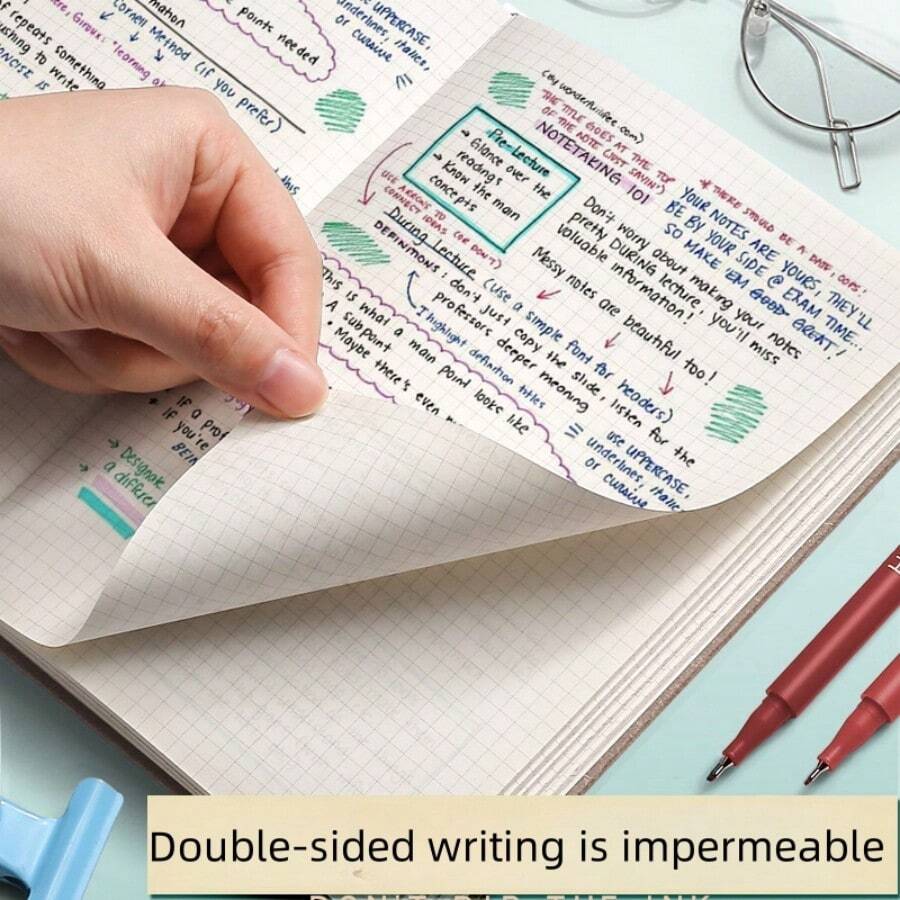 Set Of 10 Colorful Neutral Needle-Tube Pens, Fine Point Fluorescent ...