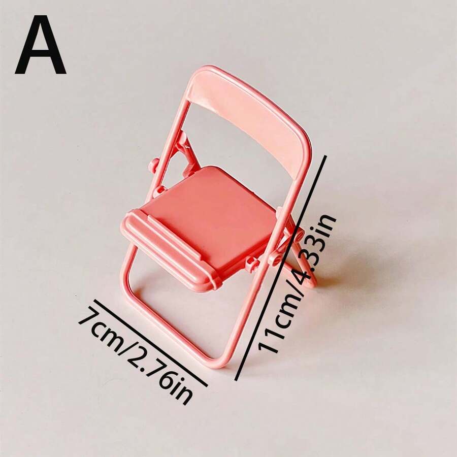1pc Creative Small Chair Phone Stand Cute Bench Tabletop Decor Mini ...