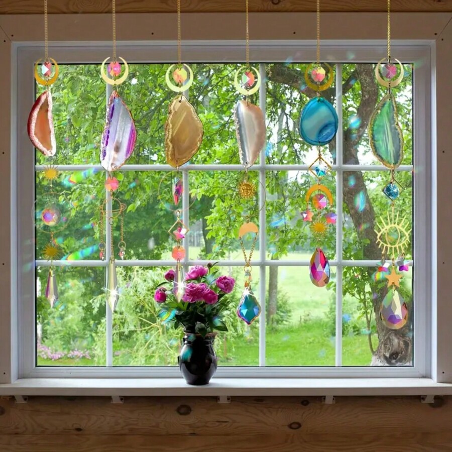 1pc Crystal Suncatcher Sun Catchers Indoor Window Hanging Sun Catchers ...