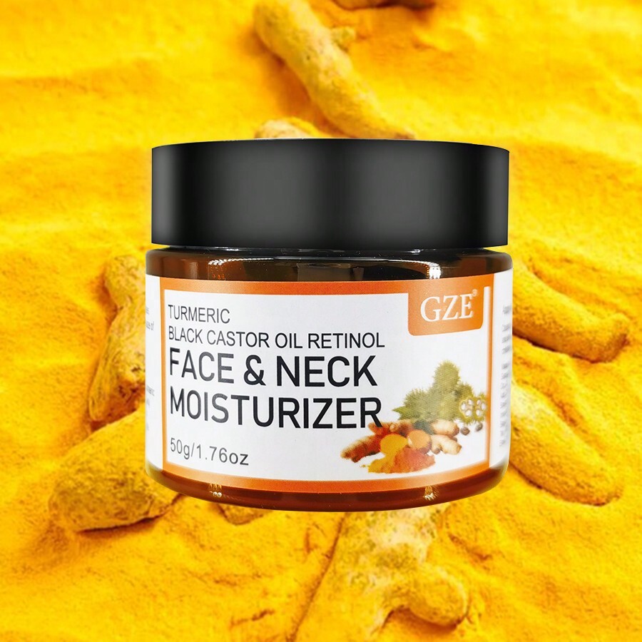 GZE Turmeric & Black Castor Oil & Retinol Moisturizer For Face And Neck ...