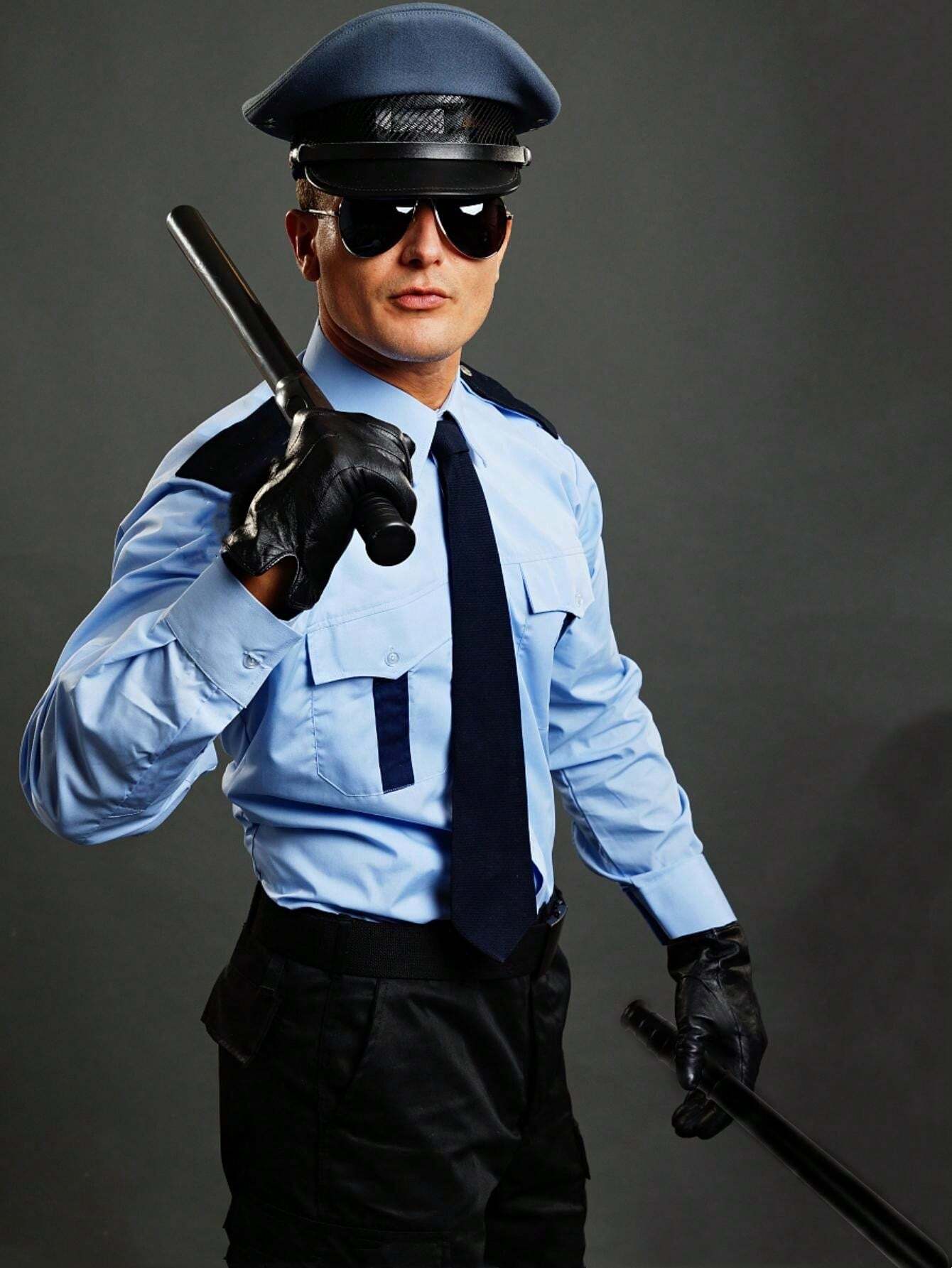 1pc Plastic Toy Police Baton Cosplay Prop With 2pc Straight Baton For ...