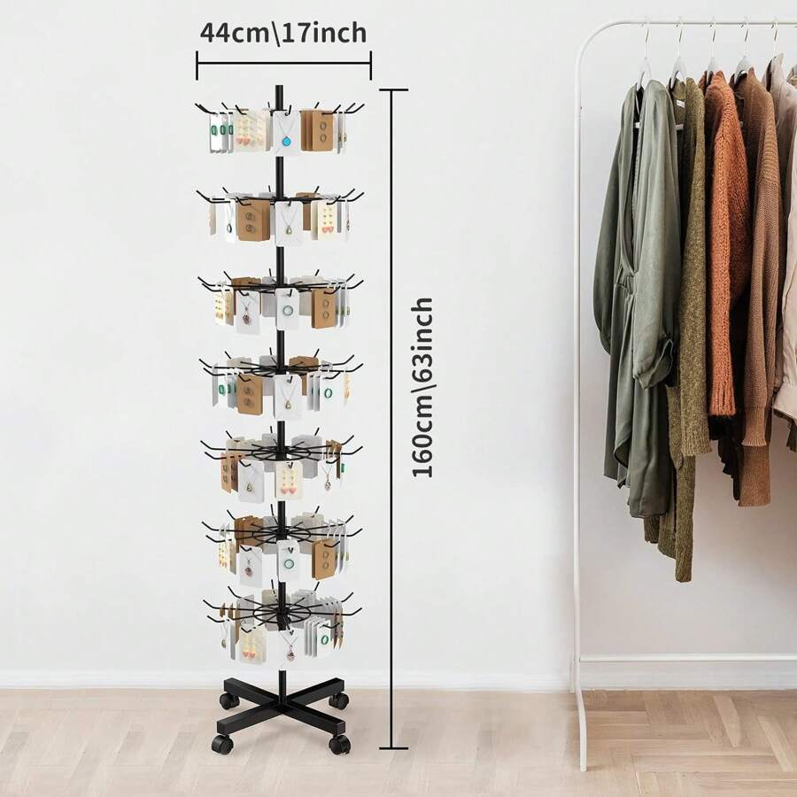 Display Stand 7 Tier Rotating Rack For Store Display Shelves,Jewelry ...