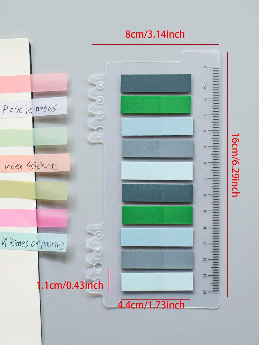 1400 Sheets In Total, 7 Styles Retro-Style PET Sticky Note Paper For ...