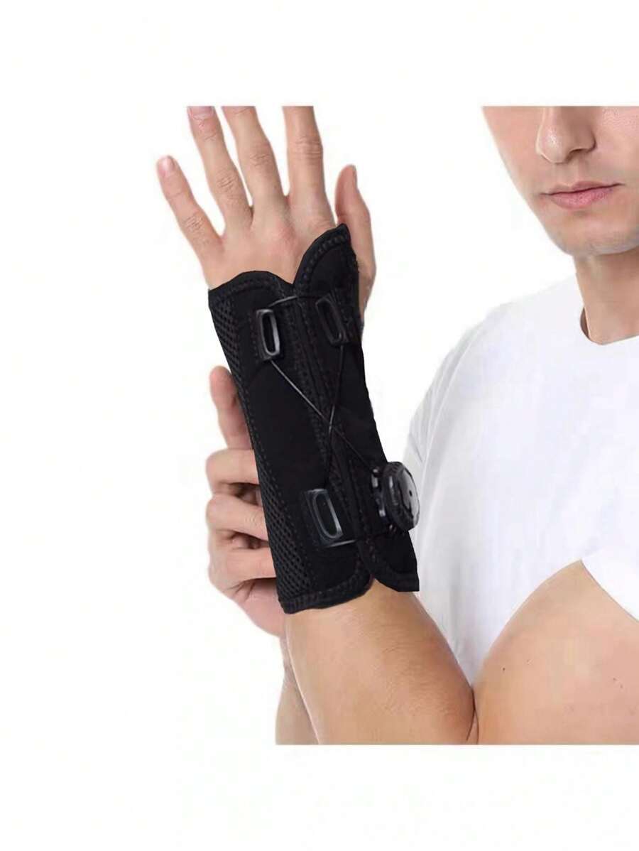 1pc Fitness Rotatable Wrist Support With Aluminum Bar, Knob Style ...
