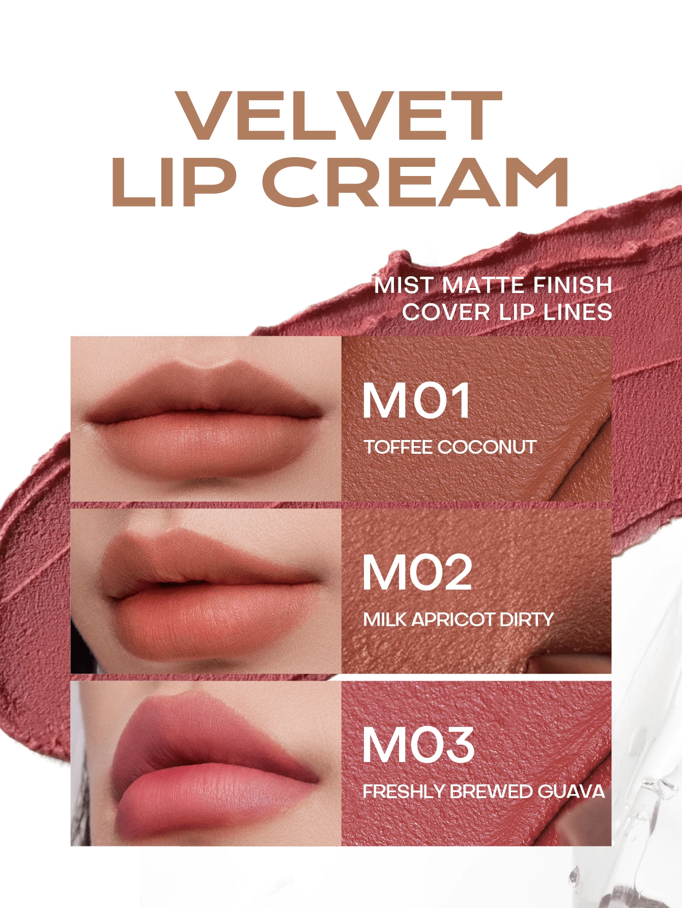 MISTINE Thai Velvet Lip Gloss, Hydrating Lip Cream Infused With ...
