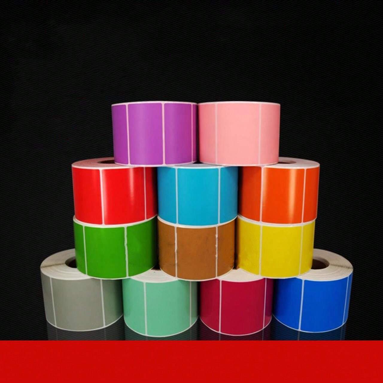 800 Pcs 40 X 30 Mm Multi-Color Waterproof Tear-Resistant Thermal Label ...