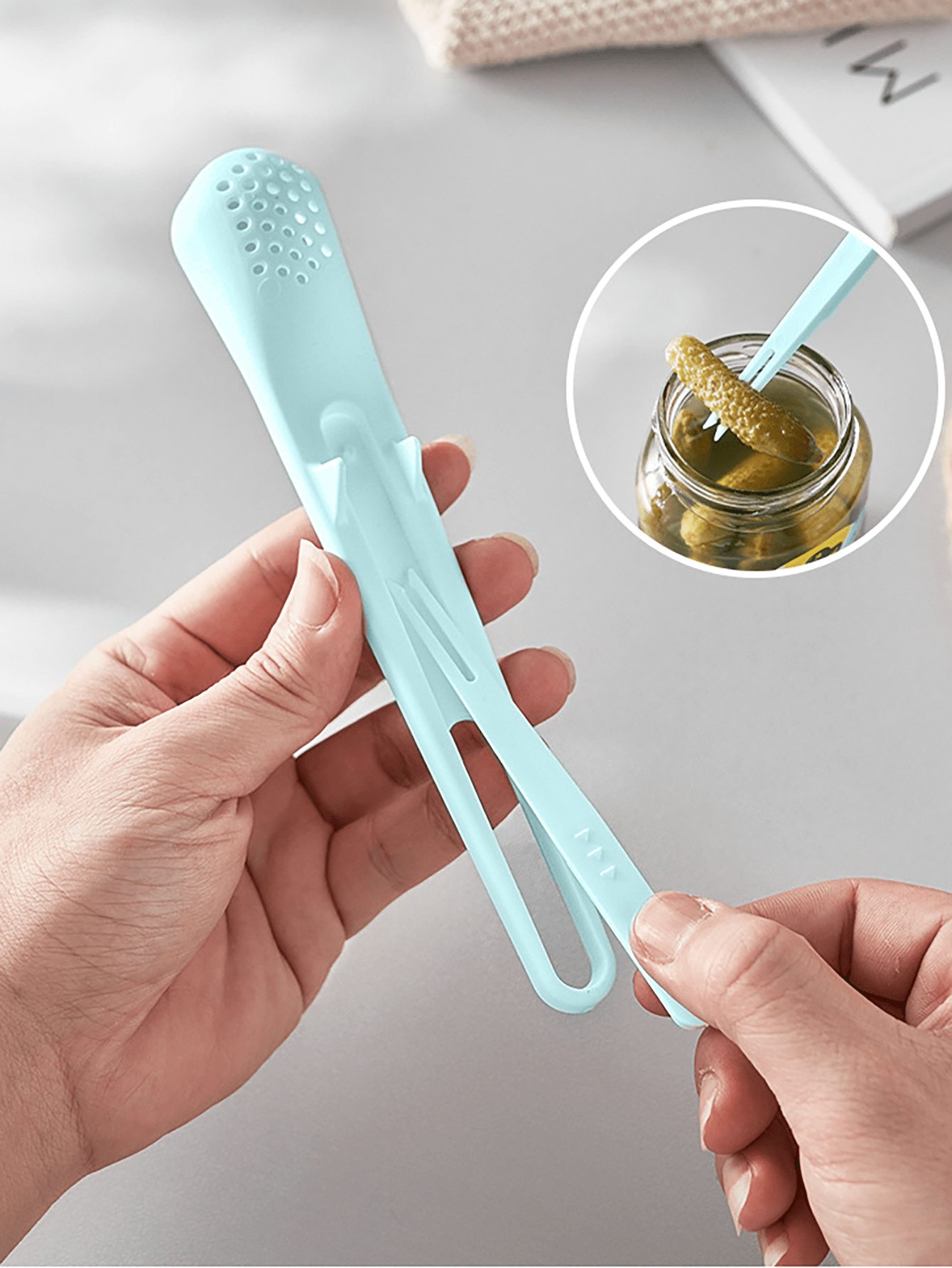 1pc Portable Multifunctional Can Spoon Strainer & Fork, Used For ...