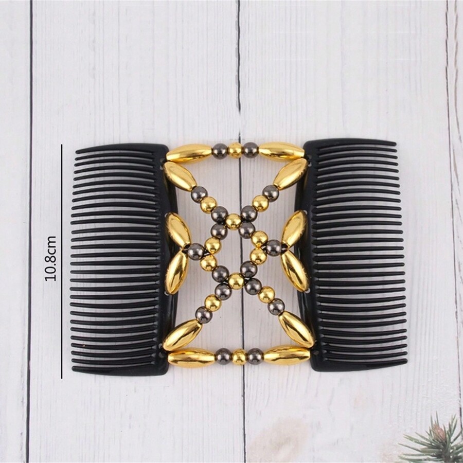 1 Stück Magic Hair Combs Vintage Stretchy Double Hair Combs Side Clips ...