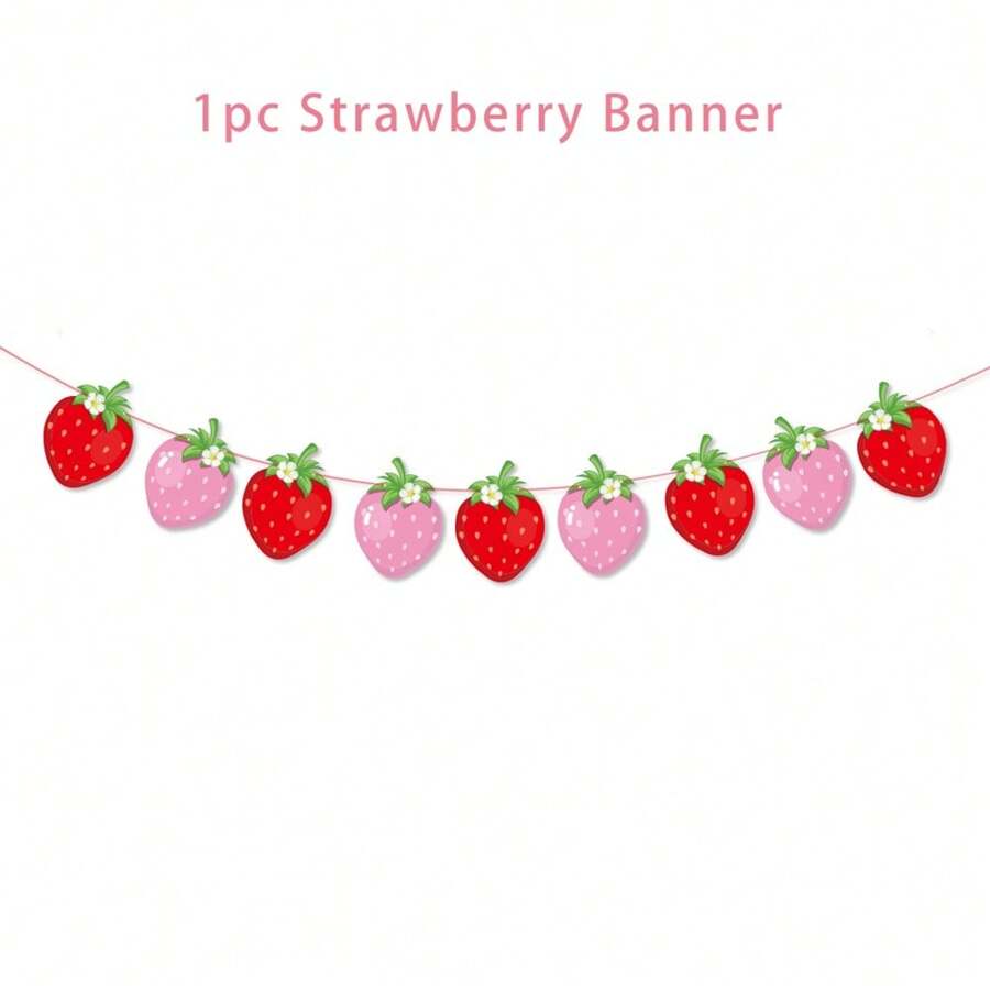Strawberry Party Decoration, Including Strawberry Themed Banners ...