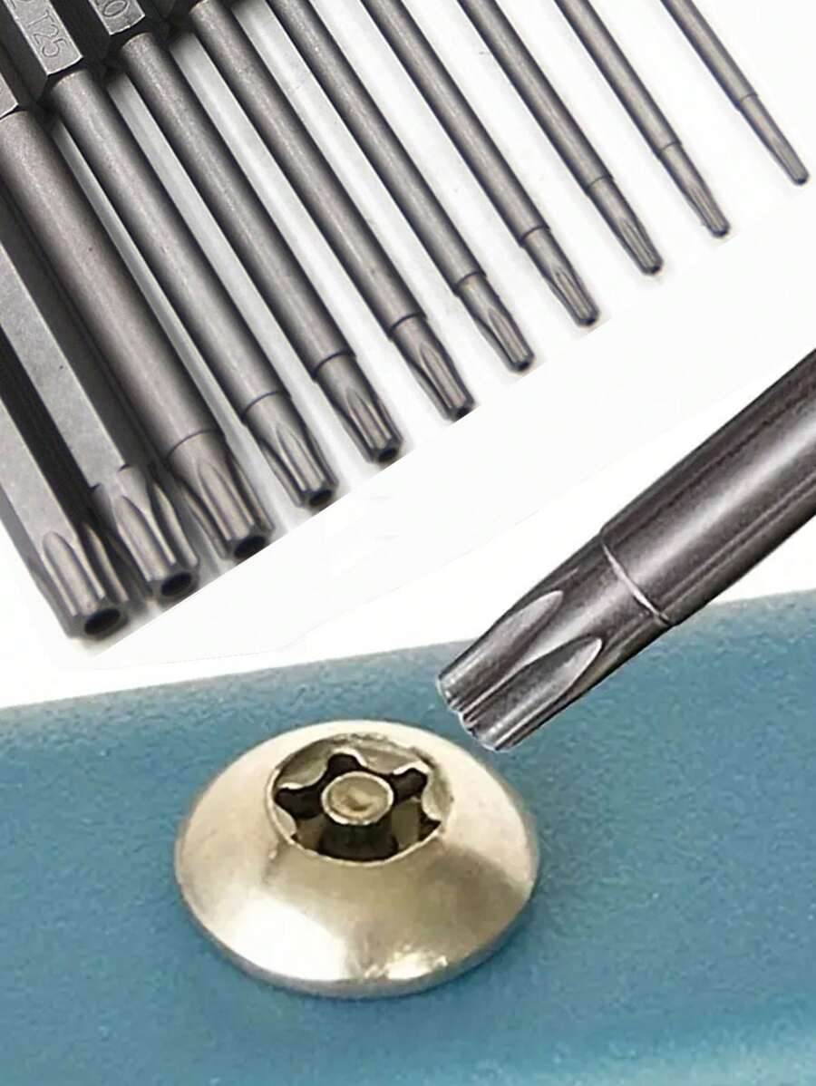 Hexagonal Handle Screwdriver Bit Screwdriver Set 100mm Hollow Plum Blossom Extended S2 Bit Set ...