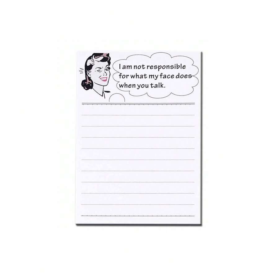 1 Pc Funny Novelty Memo Pads,4 X 5.5 In(10x14cm),50 Sheets,Coworker ...