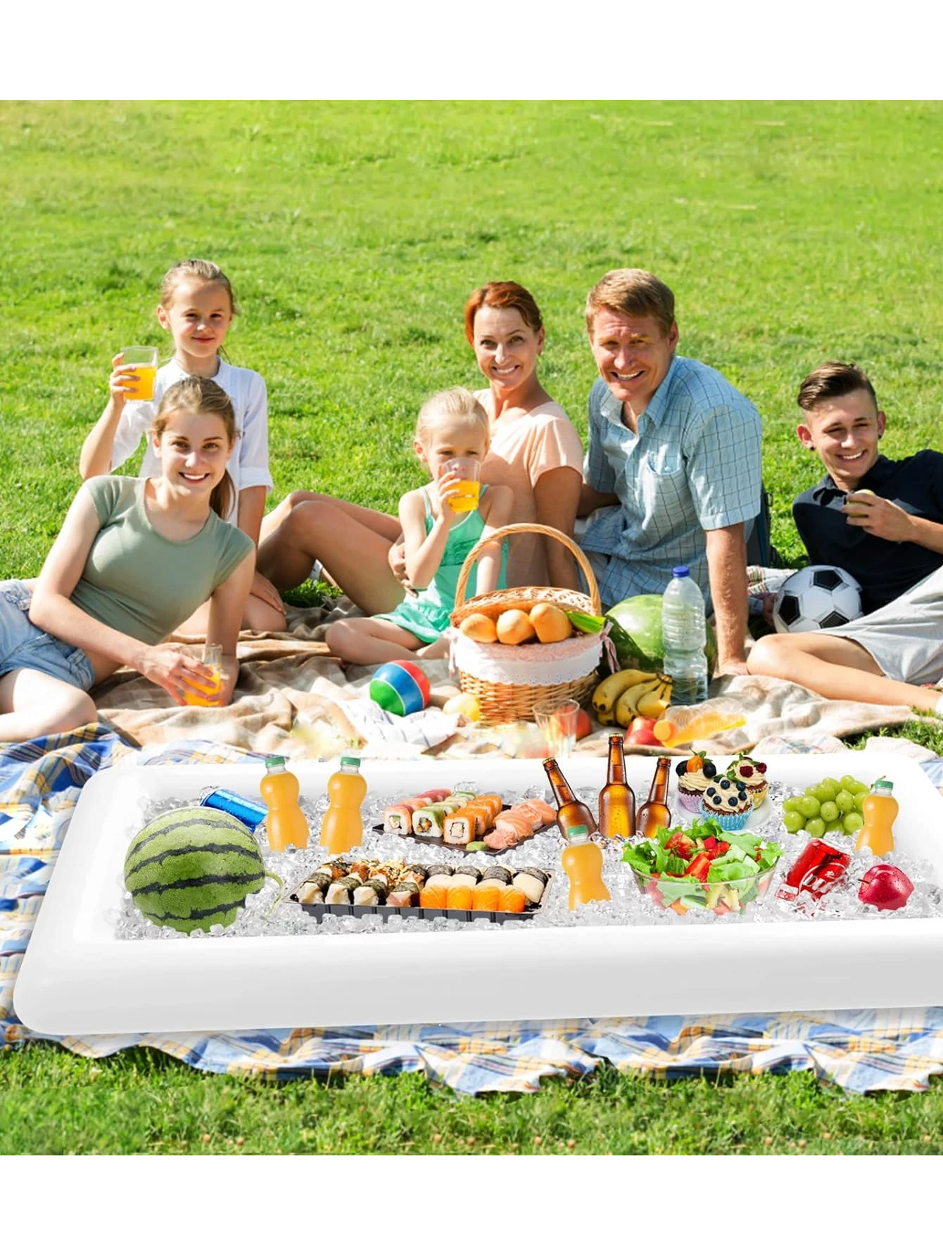 Inflatable Serving Bar, Buffet Cooler With Drain Plug - Salad Picnic ...