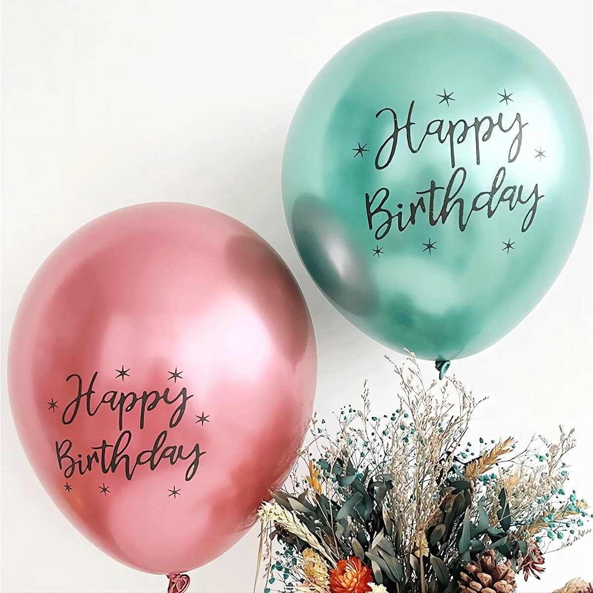 12pcs/Set Latex Balloon,Happybirthday Birthday Party Decorations,Happy ...