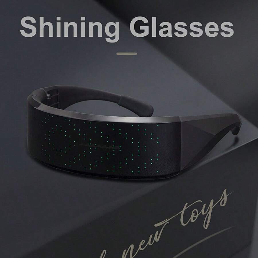 LED Light Up Glasses Bluetooth Charged, App Controlled Customizable ...