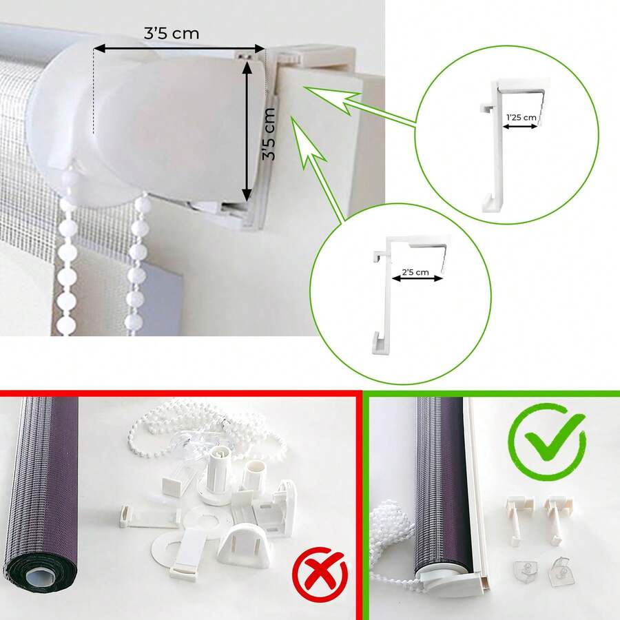 Ecommerc3 | Night And Day Roller Blind Without Drilling Size 45x220 - Easyfix Blind WITHOUT ...