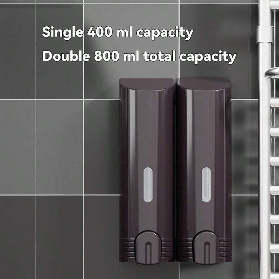 1 Pc ABS Material Dual-Head Manual Soap Dispenser, 400ml Per Soap ...