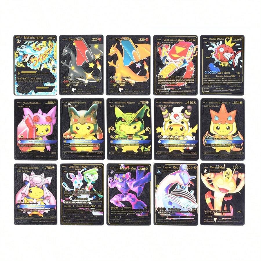 pokemon 55 stuks kaarten (V-serie, Vmax, GX zeldzame kaarten), Anime ...