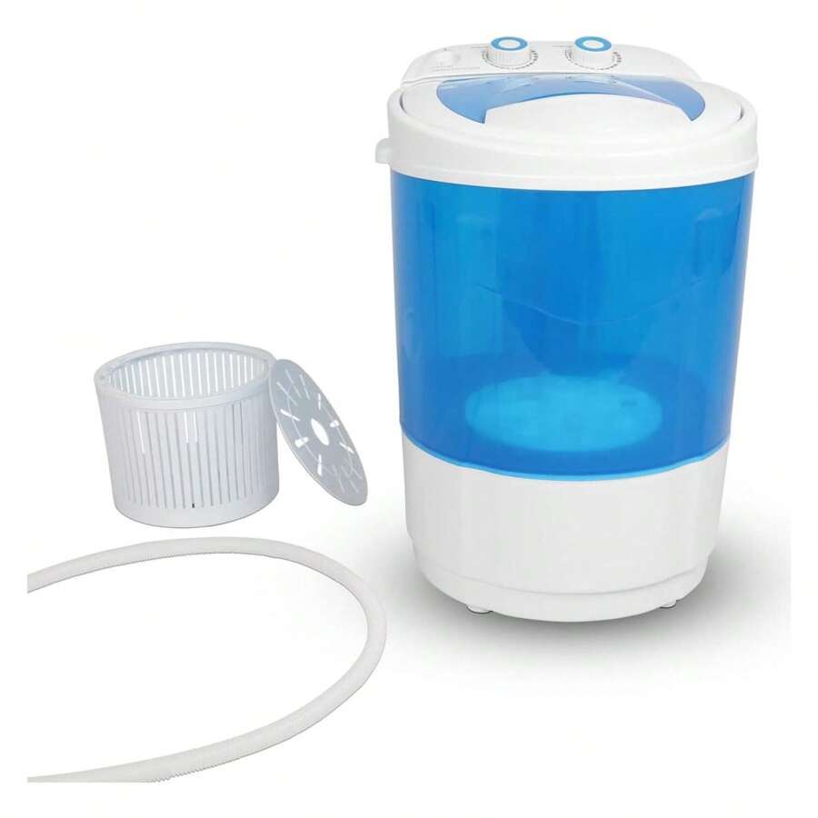 Mini Portable Washing Machine With Spiner Basket, 7.7lbs Mini Washer ...