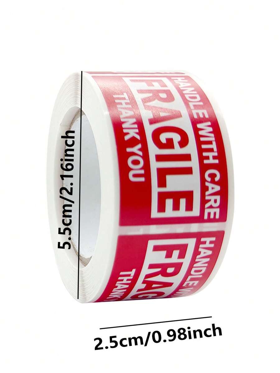 250 Fragile Product Warning Labels Stickers, English Text Copperplate ...