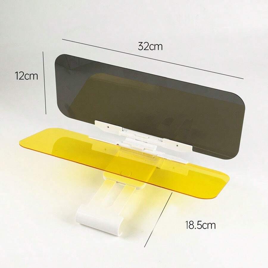 1pc Car Anti-Glare Day & Night Dual Use Sun Visor With Button To Block ...