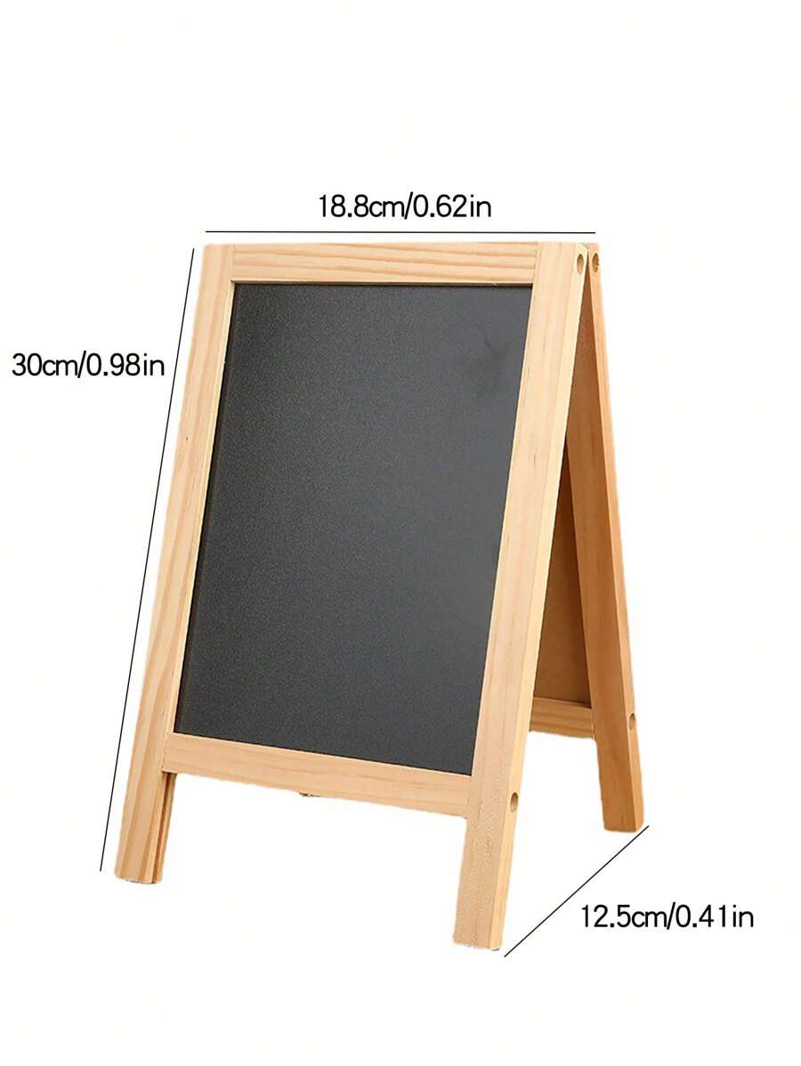 1pc Double-Sided Tabletop A-Frame Easel Wooden Writing Drawing Board ...