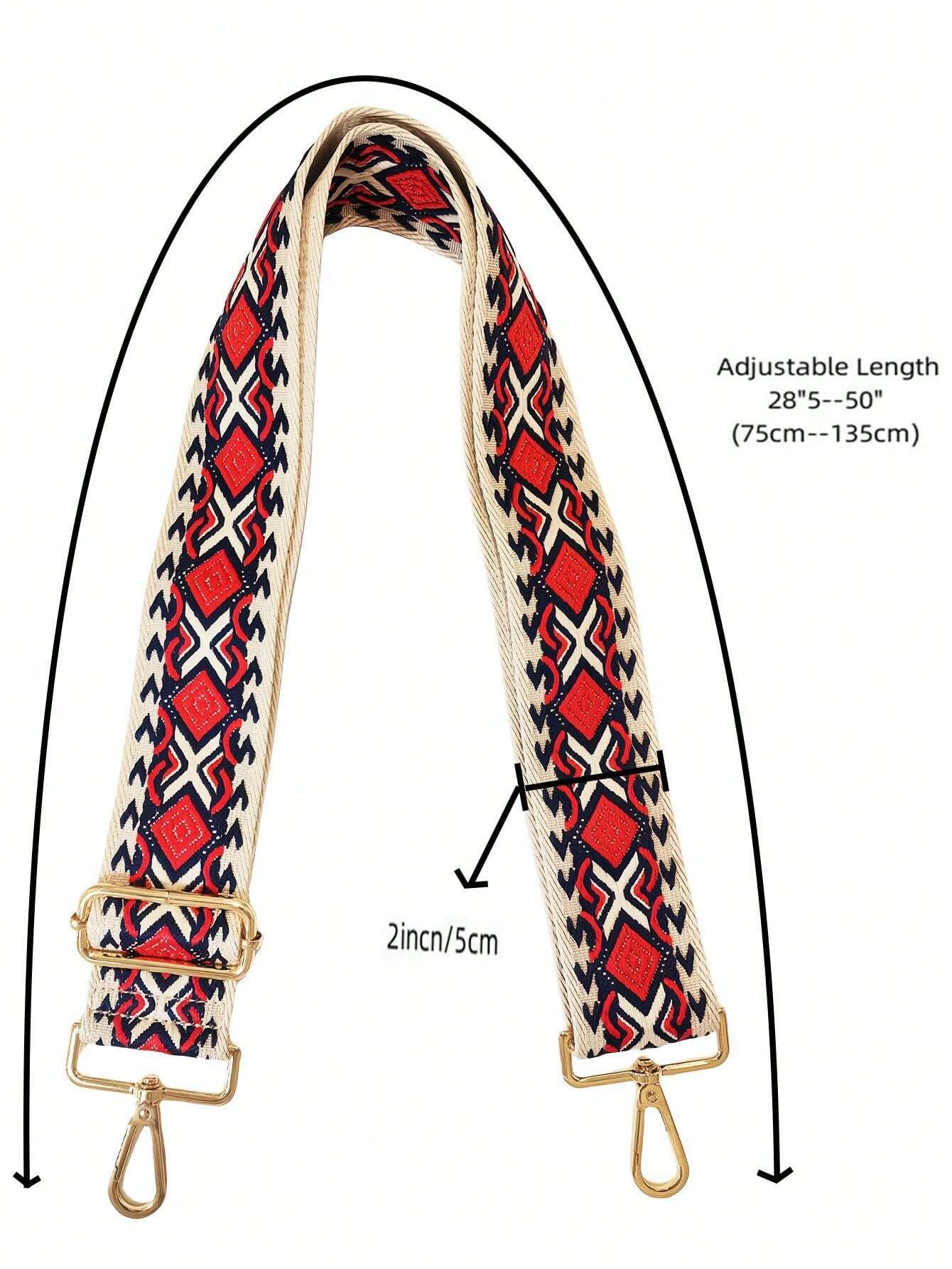 New Arrival Women Wide Bag Strap Accessory With Diamond Pattern ...