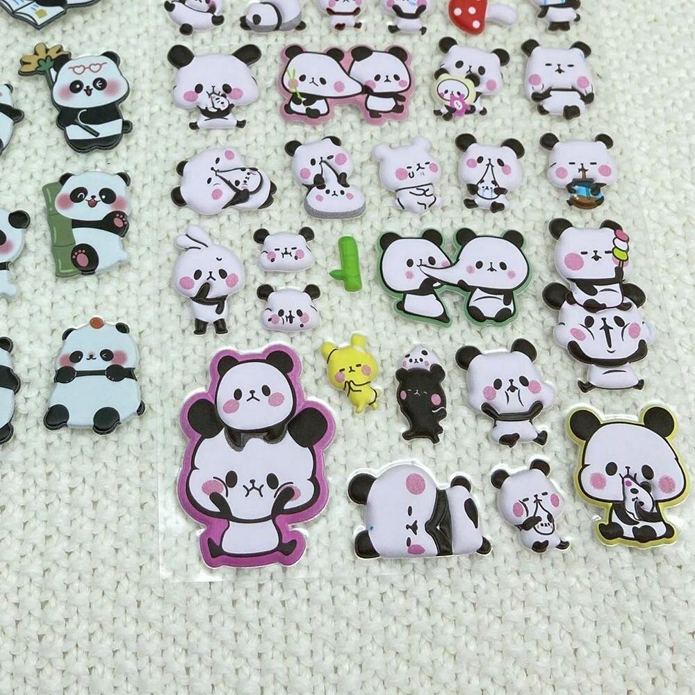 2 vellen 3D Mooie National Treasure Giant Panda DIY Planner Beloning ...