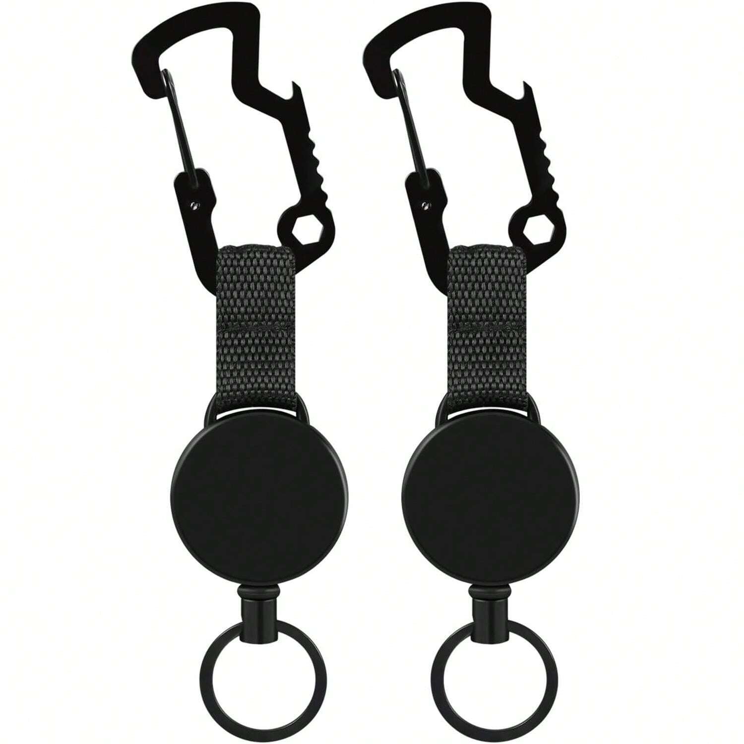 2 Pack Retractable Key Chain Heavy Duty Badge Holder Reel With ...
