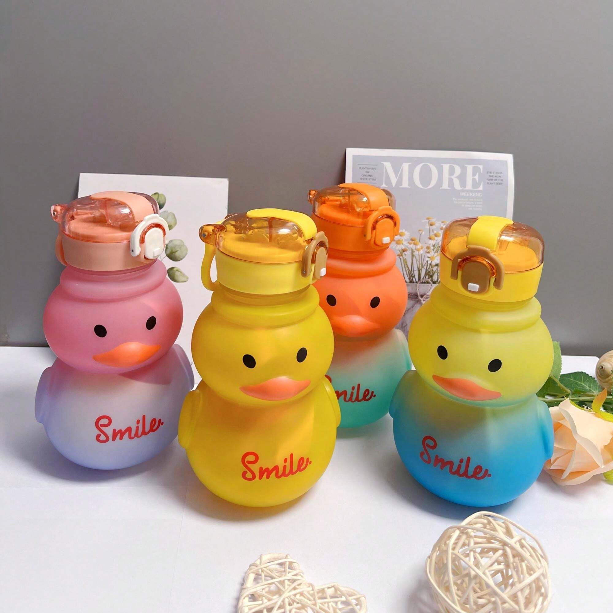 Cute Plastic Cup With Straw And Portable Large Belly, Featuring Trendy ...