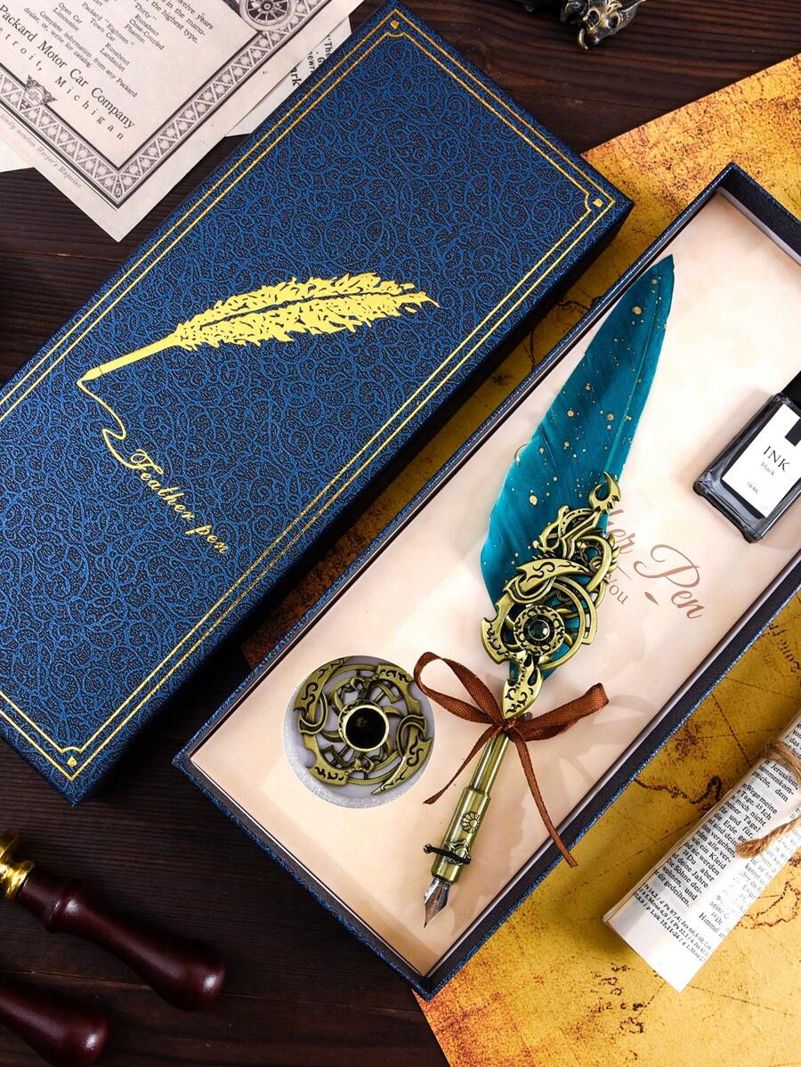 Stylo-plume à pointe en acier en forme de flamme rétro européen et ...