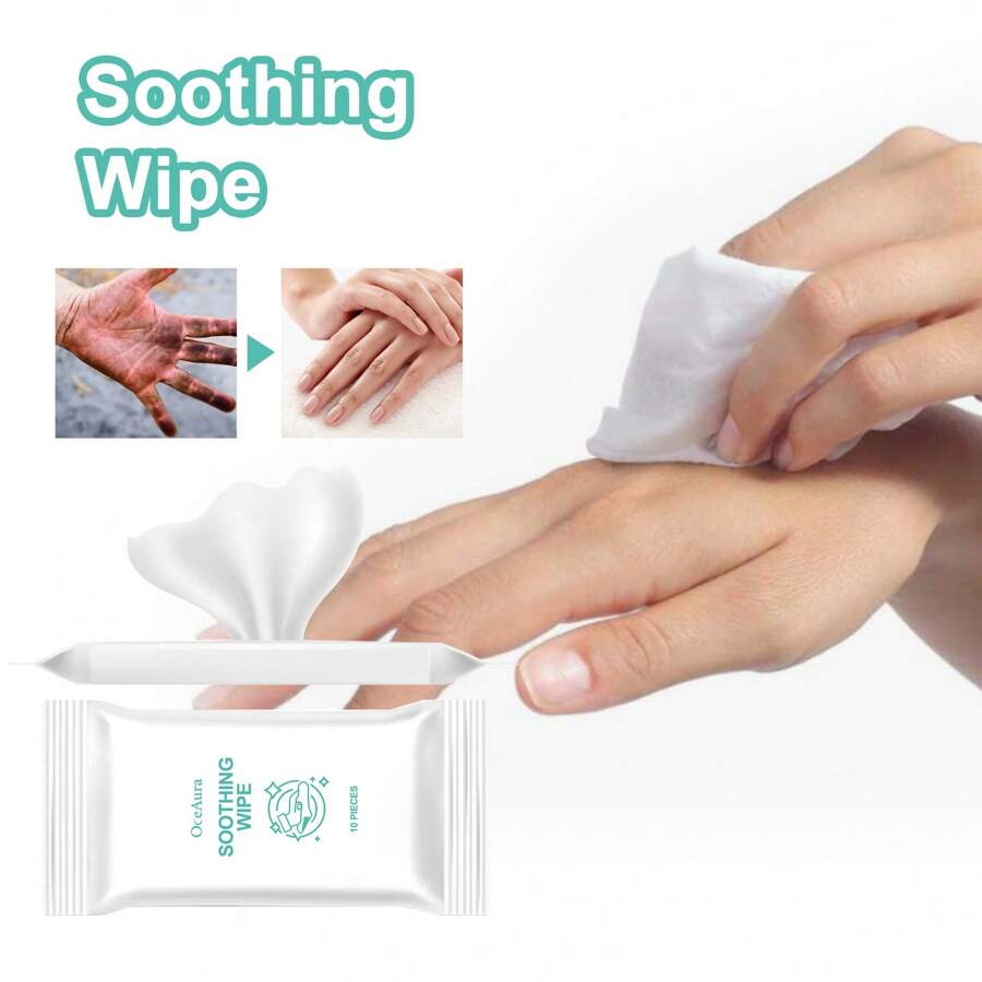 10 Pcs Gentle Wipes, Gentle Cleansing Hand Body Moisturizing Skin ...