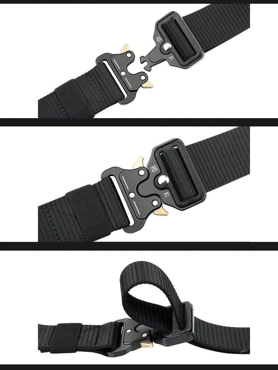 One 's Nylon Web Outdoor Belt With Heavy-Duty Buckle, Tactical ...