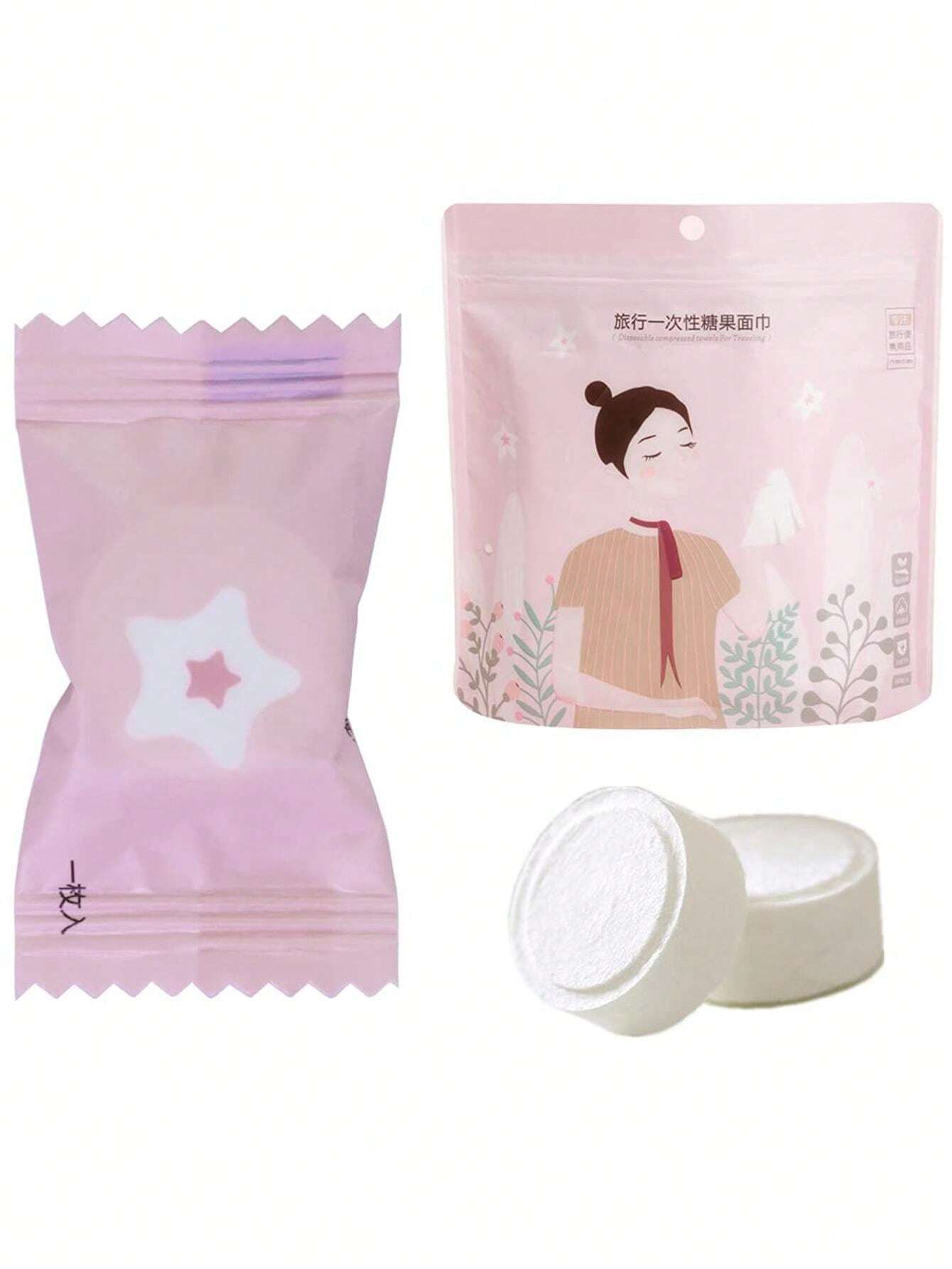 50PCS Compressed Towels, Mini Individually Wrapped, Breathable ...