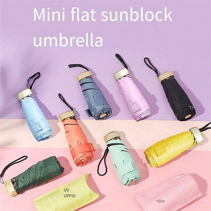 Flat Umbrella With Foldable Design, Ultra-Lightweight, Compact ...