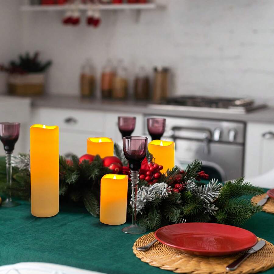 Flickering Flameless Candles, Most Realistic LED Candles With Remote ...