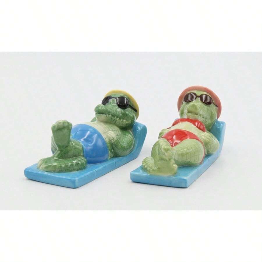 Kevinsgiftshoppe Kevins Gift Shoppe Ceramic Alligator Couple Bathing In ...