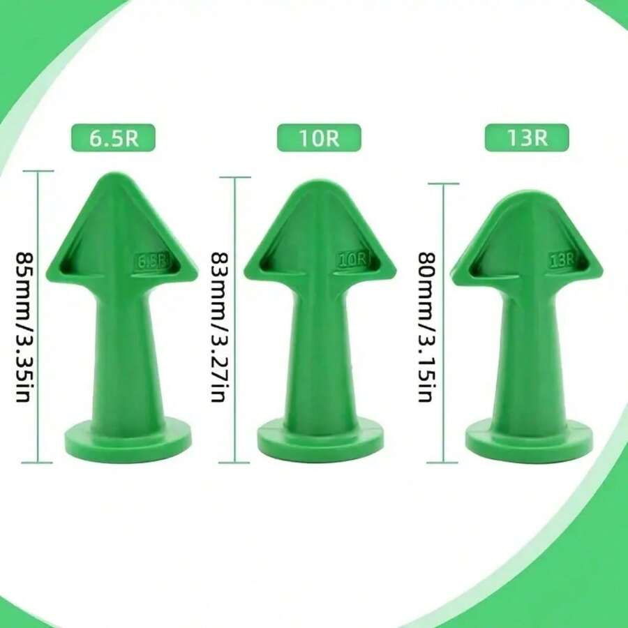 3 Pcs Silicone Caulk Nozzle And Applicator Tool - Sealant And Grout ...