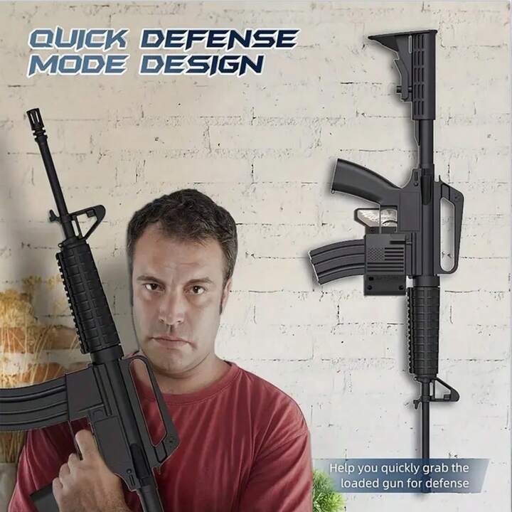 AR Wall Mount Bracket, AR15 Wall Mount With Dual Magazine Holder For ...