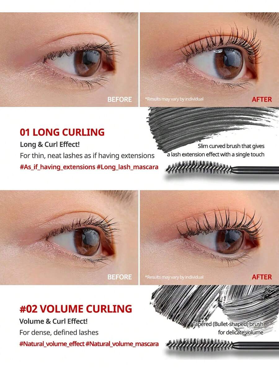 Clio Kill Lash Superproof Mascara, 02 Volume Curling, Korean Makeup ...