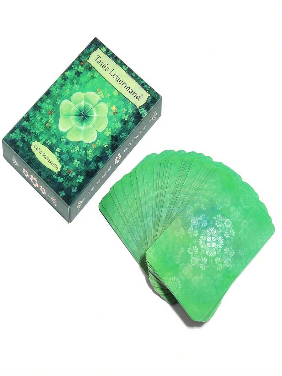 Four-Leaf Clover Lucky Grass Tanis Lenormand Oracle Cards | SHEIN USA