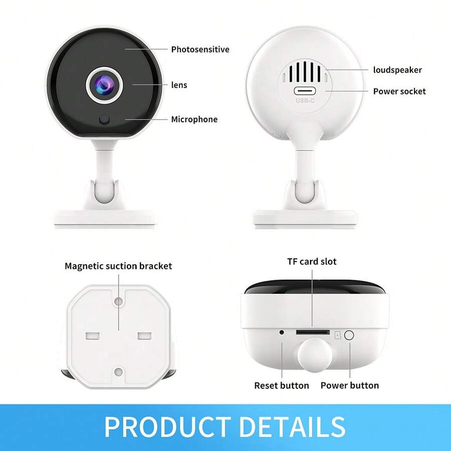 1pc Newest Smart Camera,HD Wireless Intelligent Visual Intercom Night ...