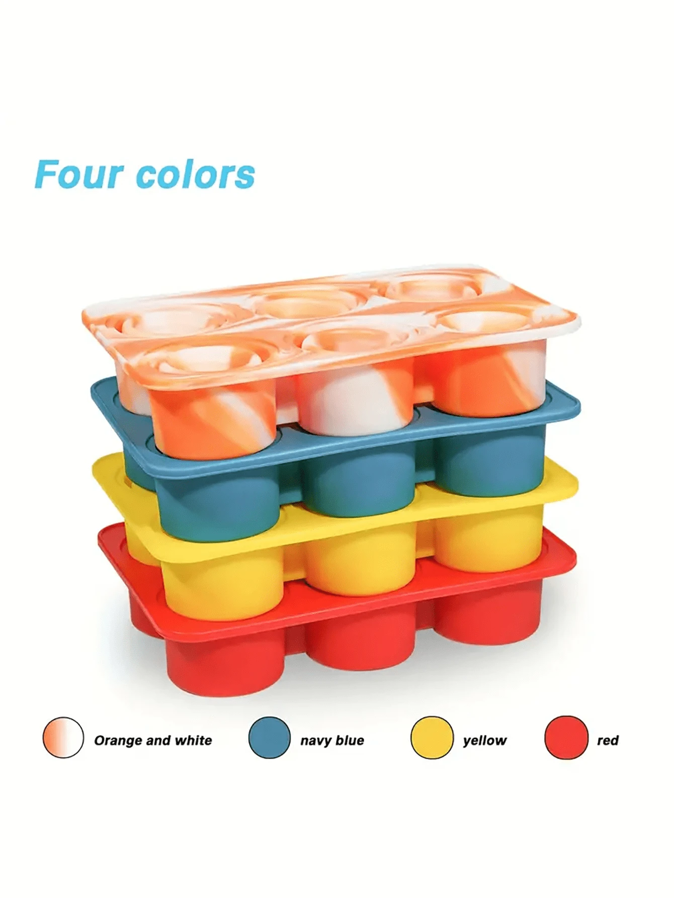 1pc Foldable Silicone Popsicle Mold, Easy-Release Ice Cream Mold, DIY ...