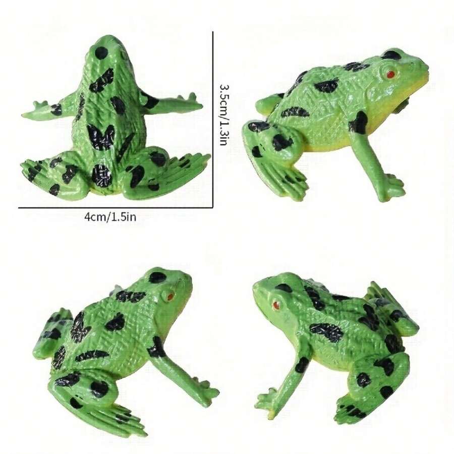 12pcs Mini Frogs, Toy Set Small Realistic Frog Toy Decorations Frogs ...