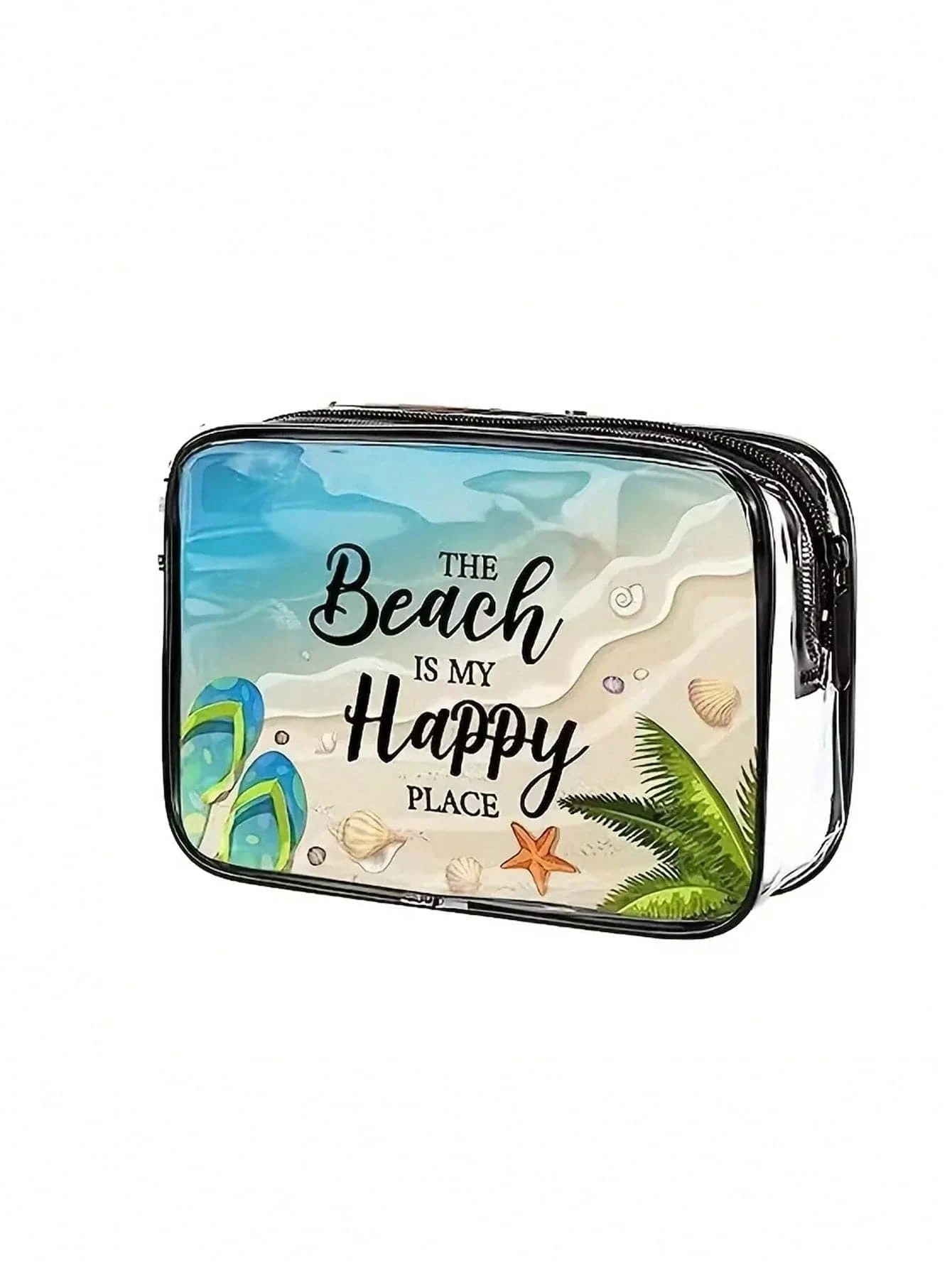 Transparent Storage Bag Beach Survival Cosmetic Bag For Women Girl, PVC ...