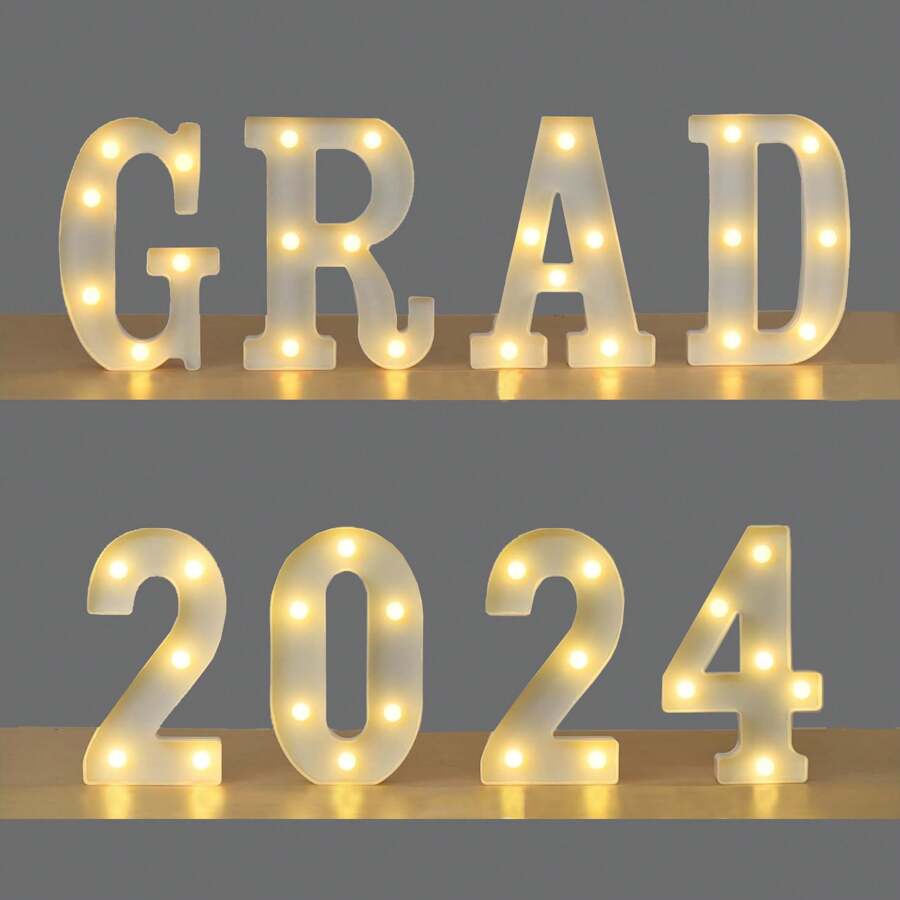 Graduation Decorations Class Of 2024,8 LED Marquee Light Up Letter ...